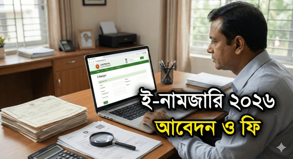 E-Namjari 2026 আবেদন করার Easy নিয়ম ও ফি ২০২৬: জমি খারিজ পদ্ধতি ...